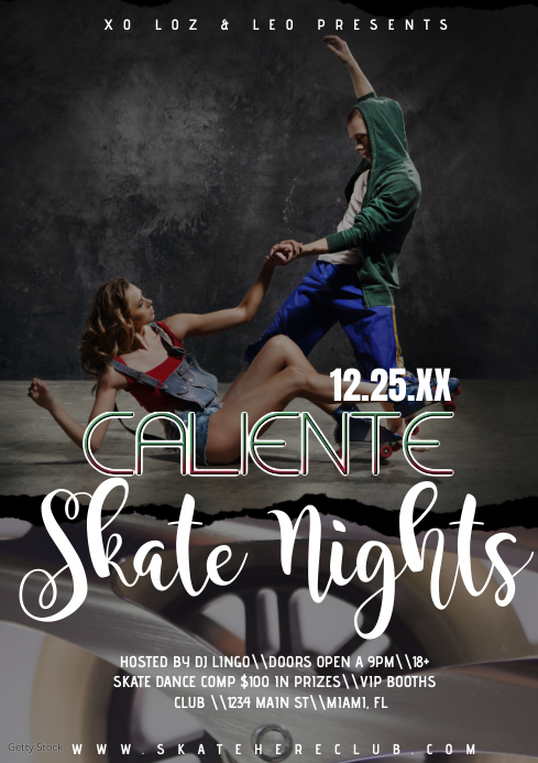 Copy of Skate Latin Nights Promo Club Flyers | PosterMyWall