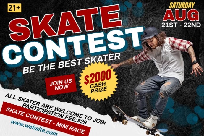Skateboard Contest Template | PosterMyWall