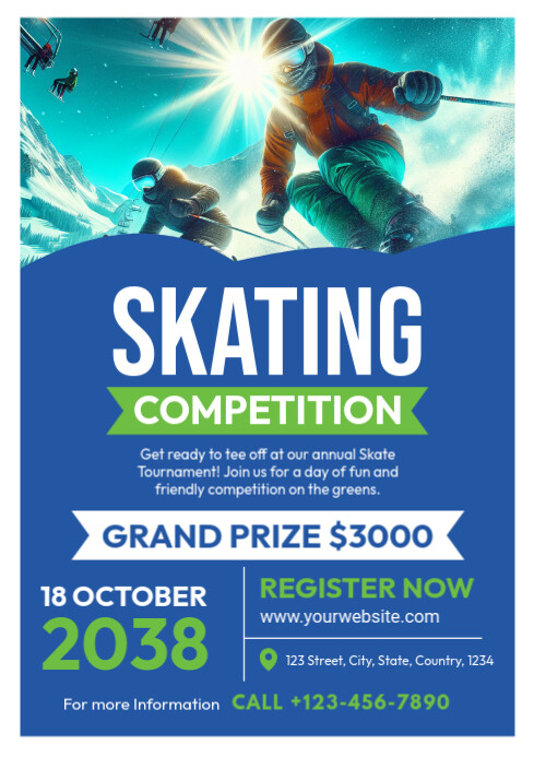 Copy of Skating Competition Flyer | PosterMyWall