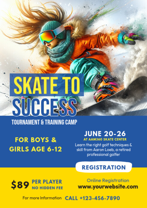 Plantilla de Skating Competition Flyer | PosterMyWall