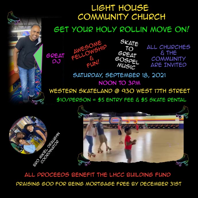 Copy of Skating Party Multi Color Neon Digital Ad | PosterMyWall
