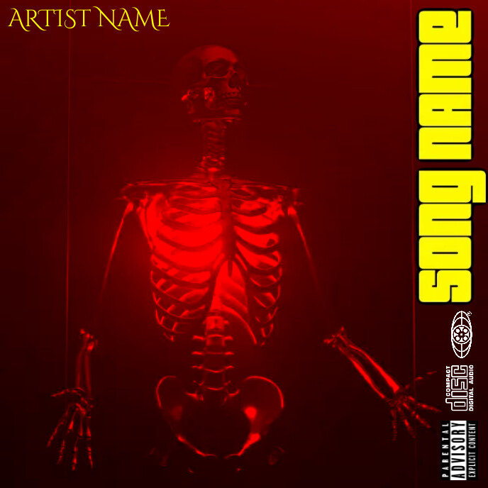 Skeleton Album cover template | PosterMyWall