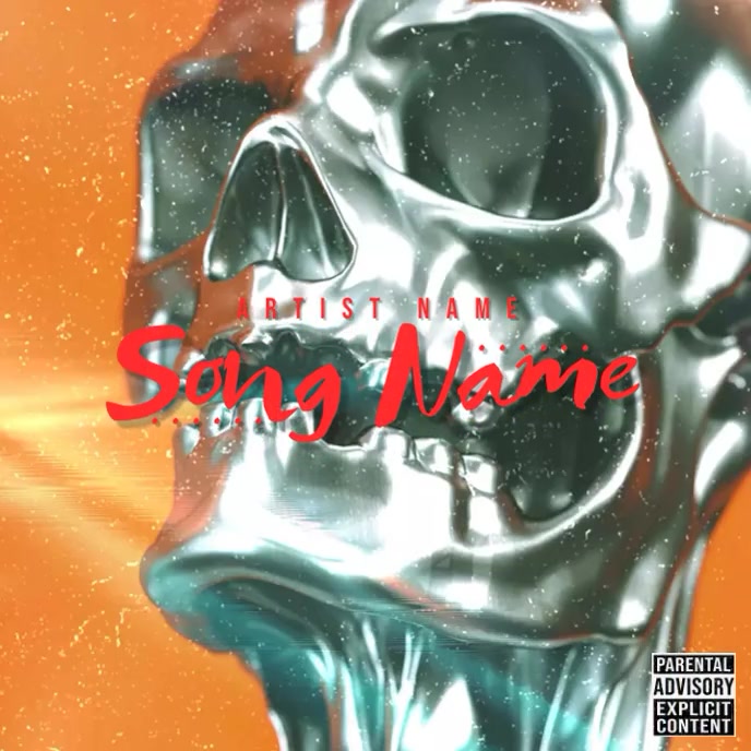 Skeleton Album Cover Template | PosterMyWall