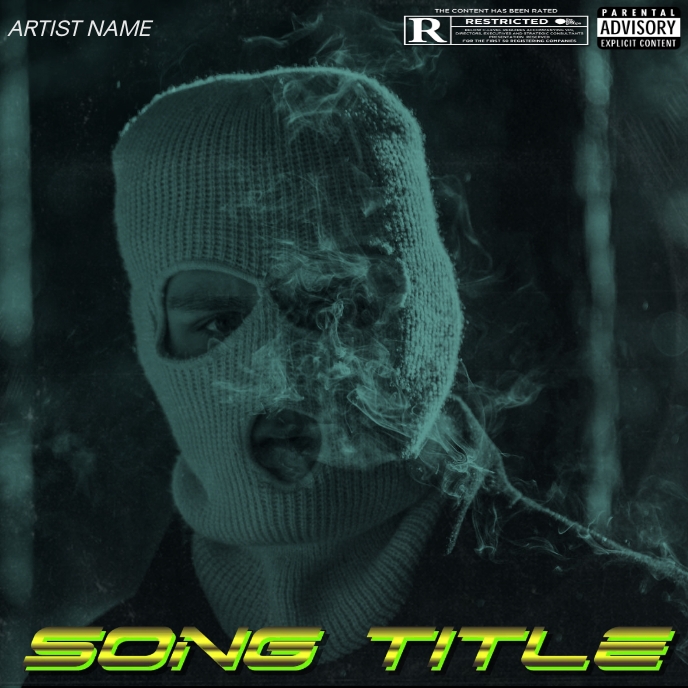 ski mask, Balaclava album art Template | PosterMyWall