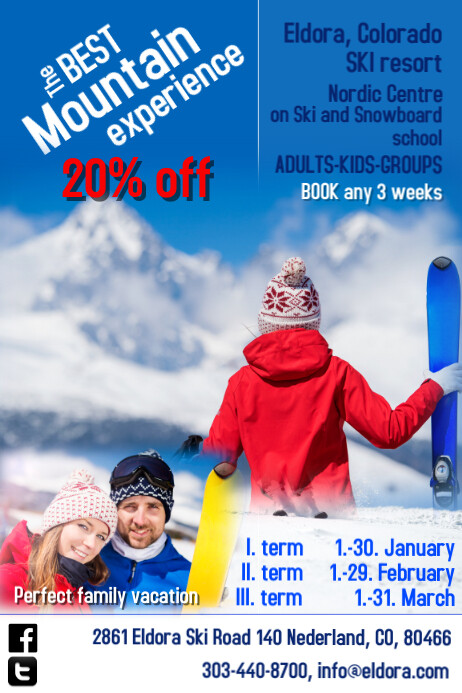 Ski school Template | PosterMyWall