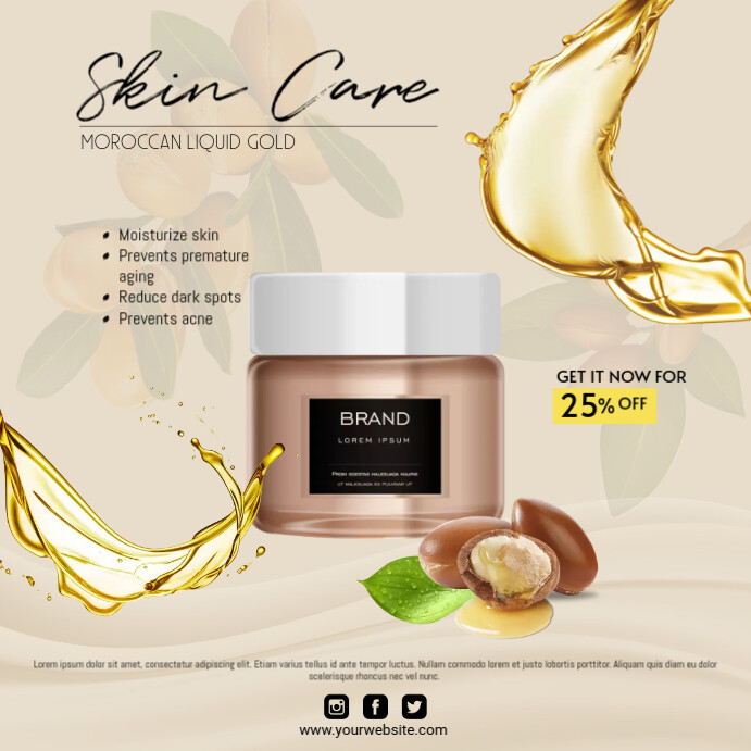 skin care instagram post Template | PosterMyWall