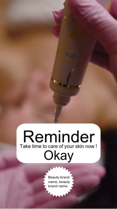 Skin care Instagram reel Template | PosterMyWall