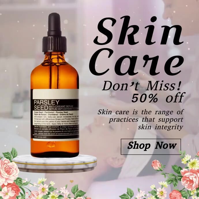 Skin Care Product Template | PosterMyWall