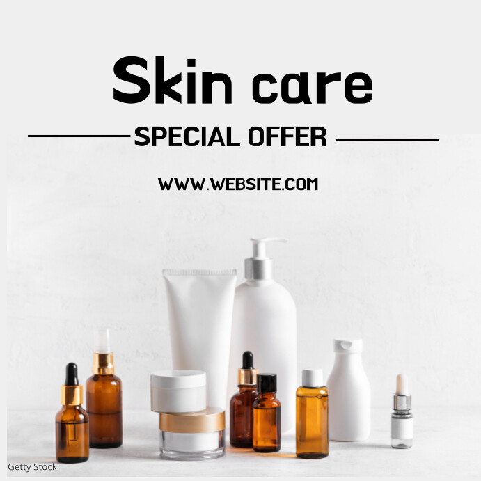 Skin care product Template | PosterMyWall