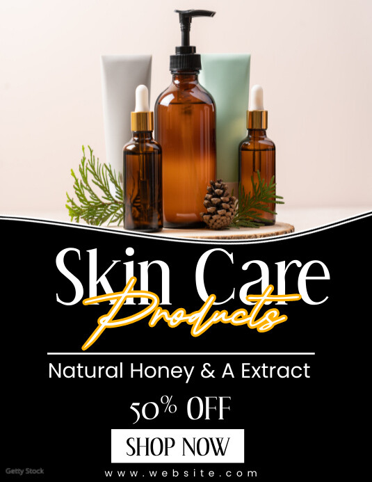 skin care product poster Template | PosterMyWall
