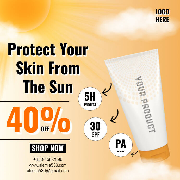 Skin care products advertising ads Template | PosterMyWall