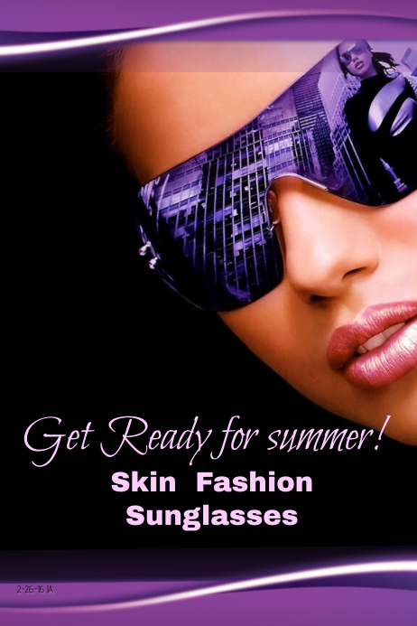 Skin Fashion Sunglasses Flyer Template | PosterMyWall