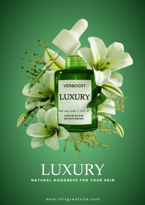 Skincare Serum Design Template | PosterMyWall