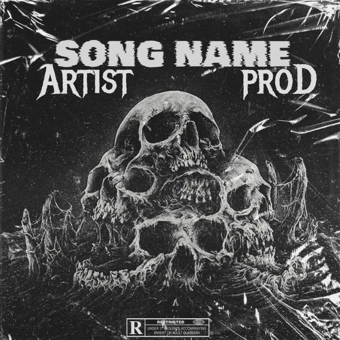 skolet Cover music Album art trap mixtape rap | PosterMyWall