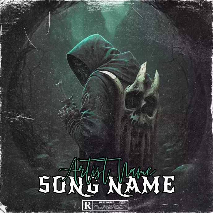 Plantilla de Portada de La Escuela Música Carátula Del álbum Trap ...