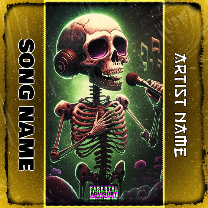 Plantilla de Portada de La Escuela Música Carátula Del álbum Trap ...