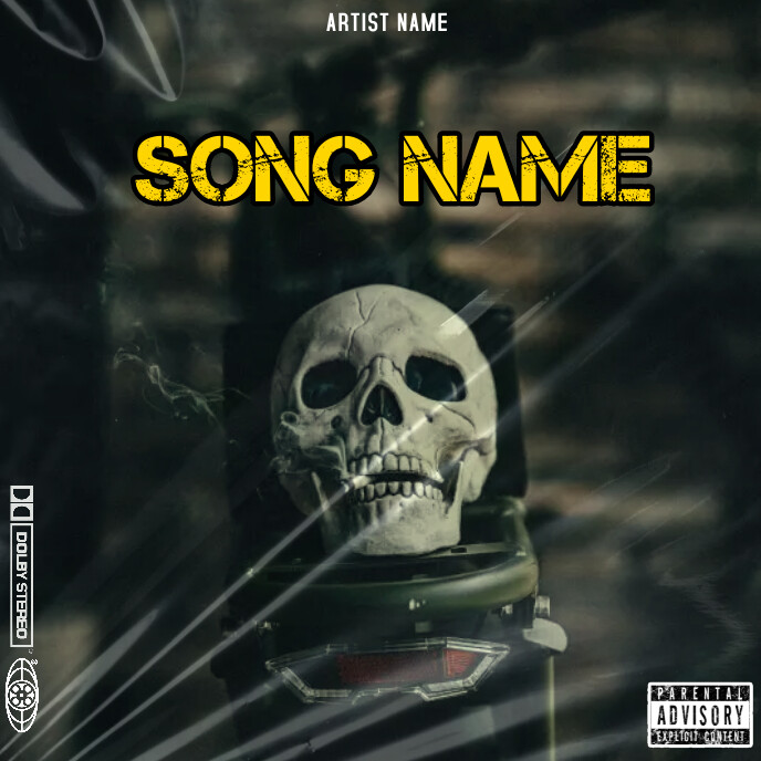 Skull album cover art template | PosterMyWall