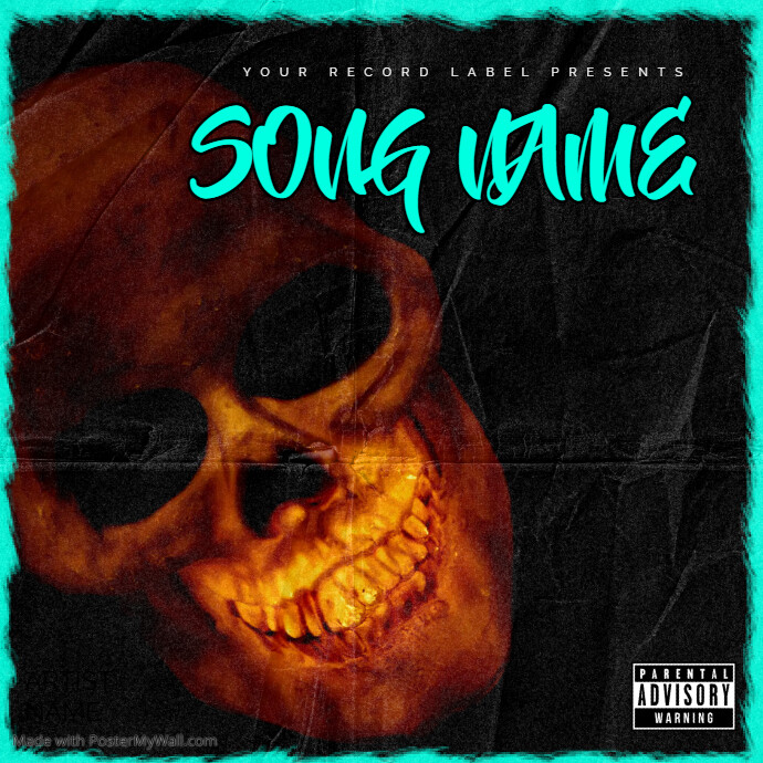 Plantilla de Skull album cover art template | PosterMyWall