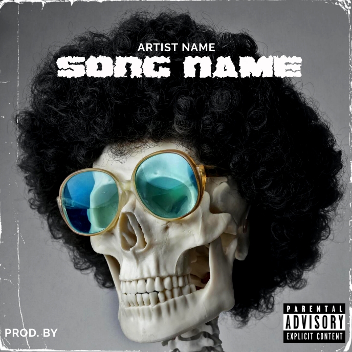 Skull album cover art template | PosterMyWall