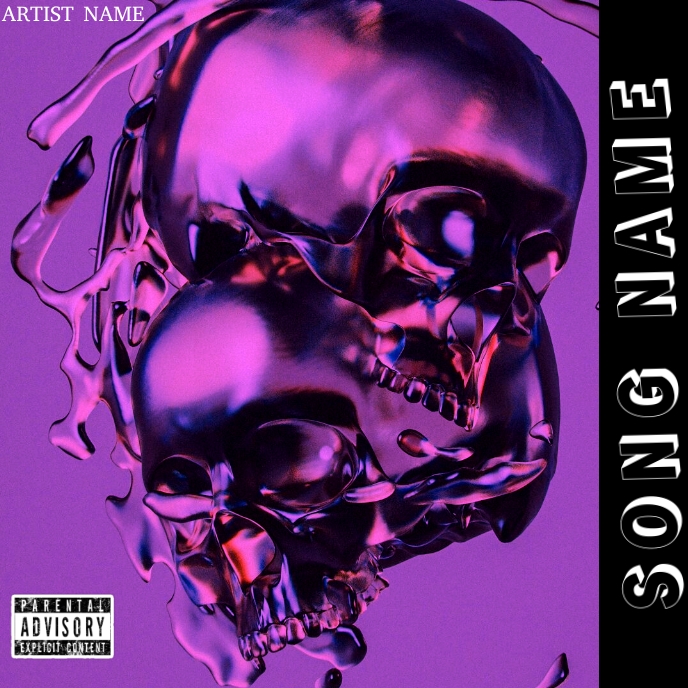 Skull album cover art template | PosterMyWall