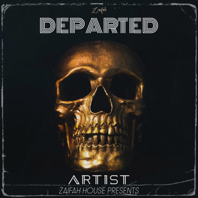 Skull album cover design template | PosterMyWall