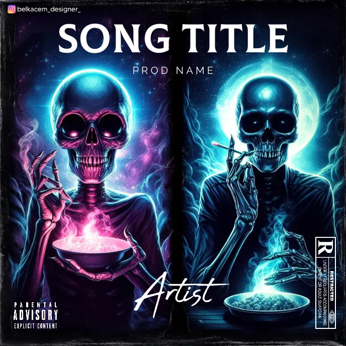 skull artwork template | PosterMyWall