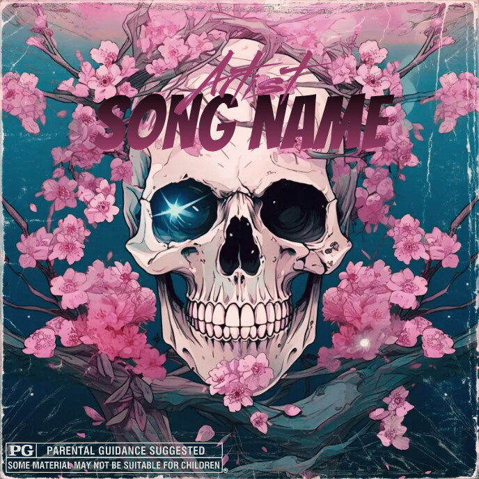 Skull Cover Album music art trap mixtape rap | PosterMyWall