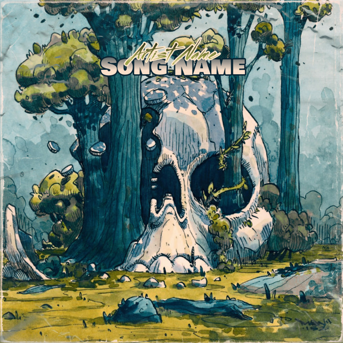 skull Cover Album music art trap mixtape rap Template | PosterMyWall