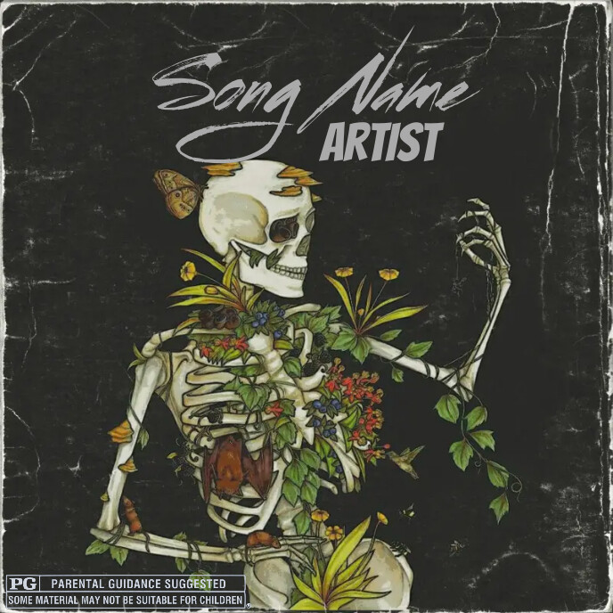 Skull Cover Album music art trap mixtape rap Template | PosterMyWall