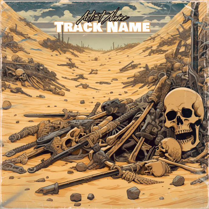 skull Cover Album music art trap mixtape rap Template | PosterMyWall