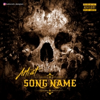 skull cover art Template | PosterMyWall