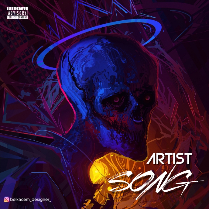 skull cover art Template | PosterMyWall