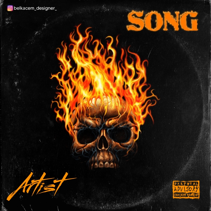 skull cover art Template | PosterMyWall