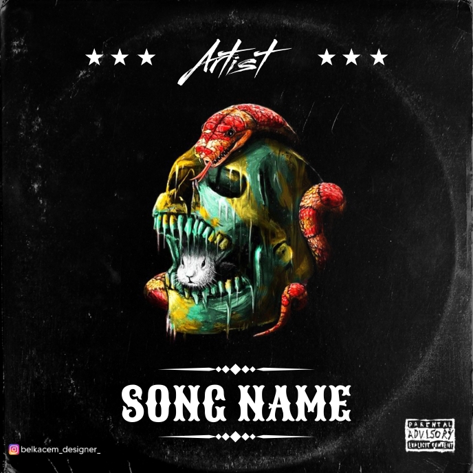 skull cover art Template | PosterMyWall