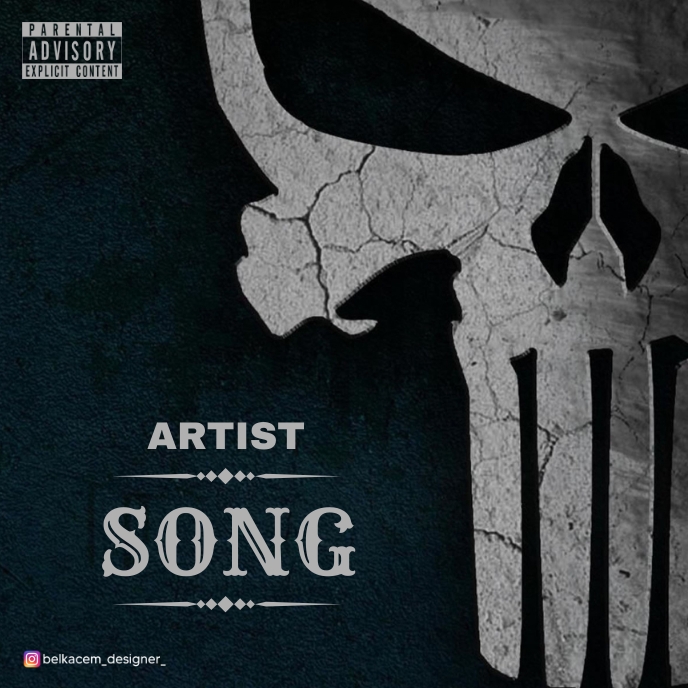 skull cover art Template | PosterMyWall