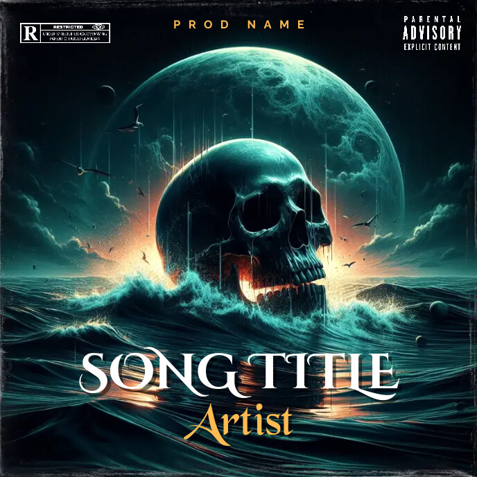 skull cover art Template | PosterMyWall