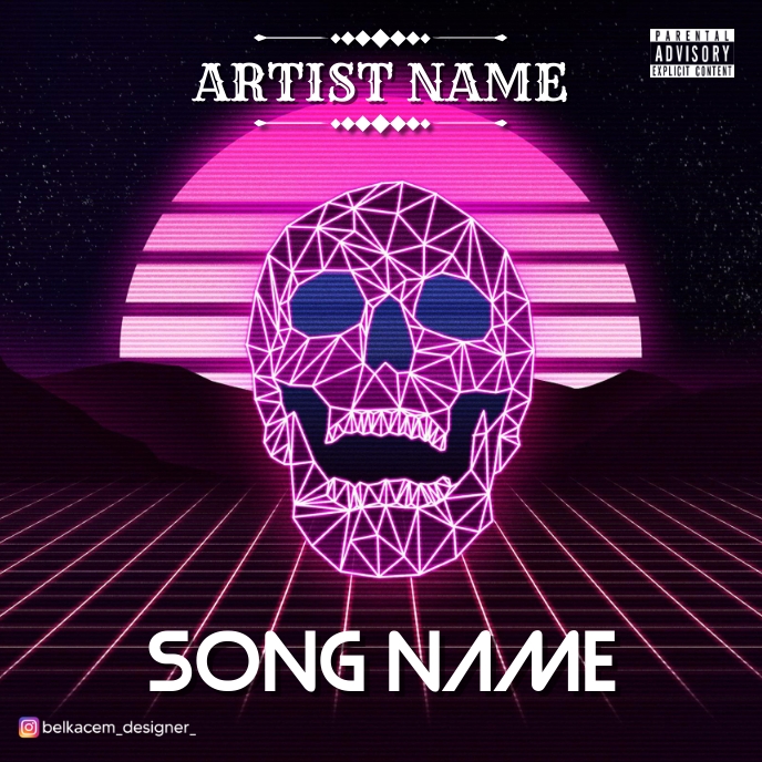 skull cover art Template | PosterMyWall