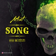 skull cover art skull Template | PosterMyWall