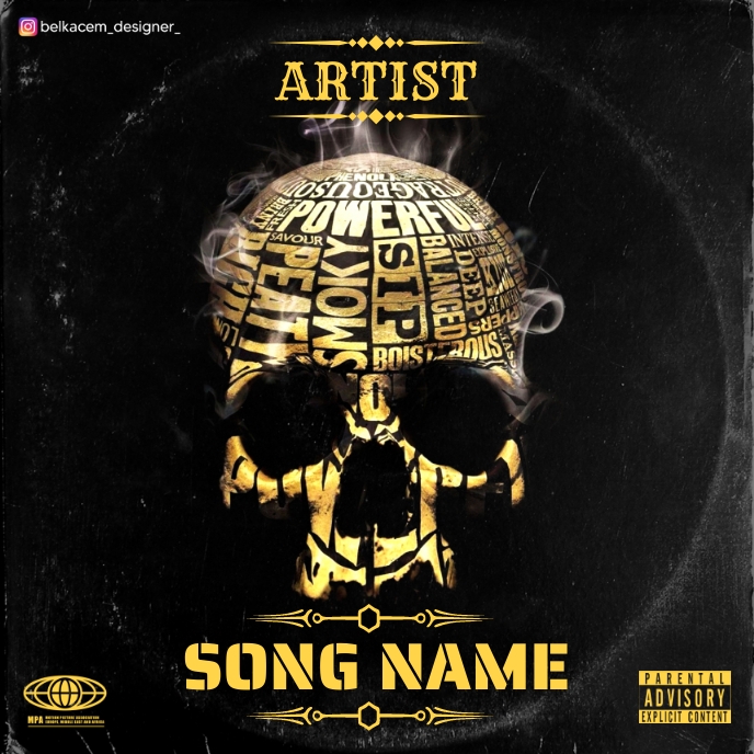 skull cover art Template | PosterMyWall