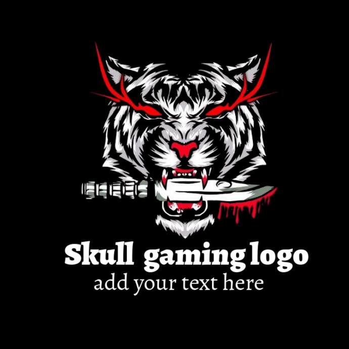 Skull gaming logo Template | PosterMyWall