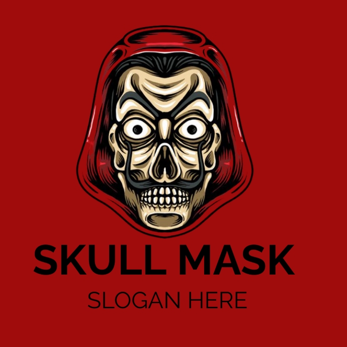 skull mask logo Template | PosterMyWall