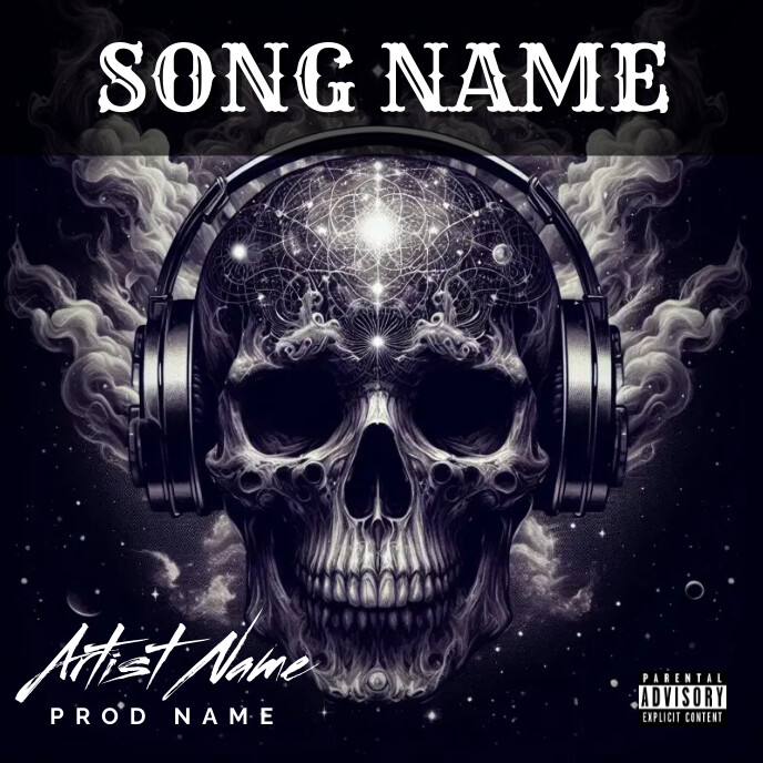 skull mixtape cover Template | PosterMyWall