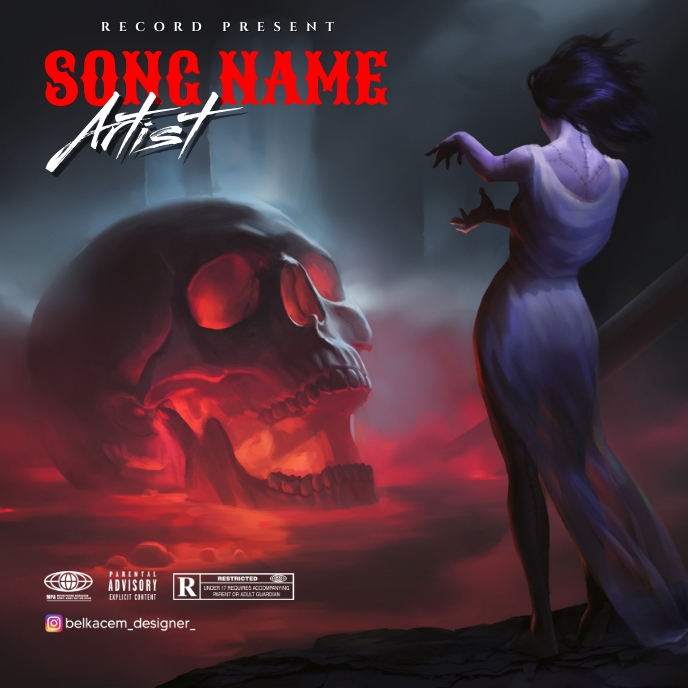 skull mixtape cover Template | PosterMyWall