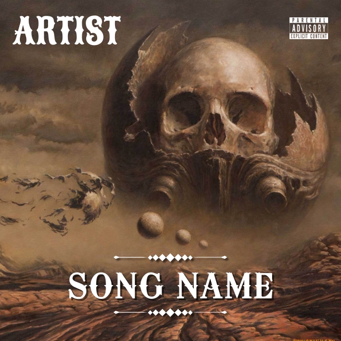 skull mixtape cover Template | PosterMyWall