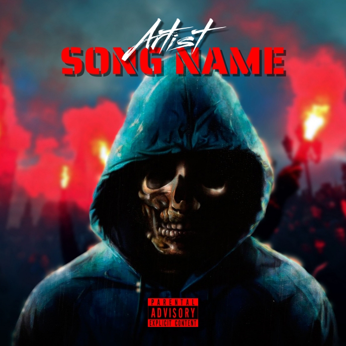 Copy of skull mixtape cover | PosterMyWall