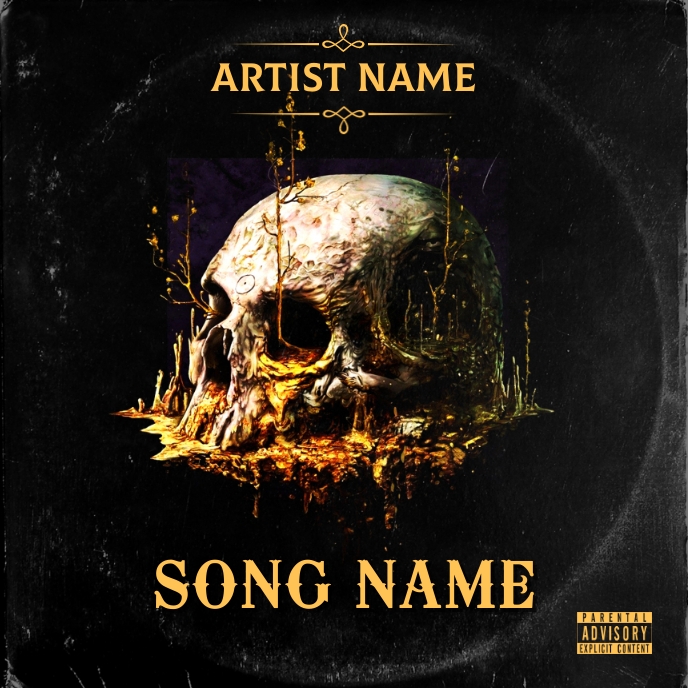 skull mixtape cover Template | PosterMyWall