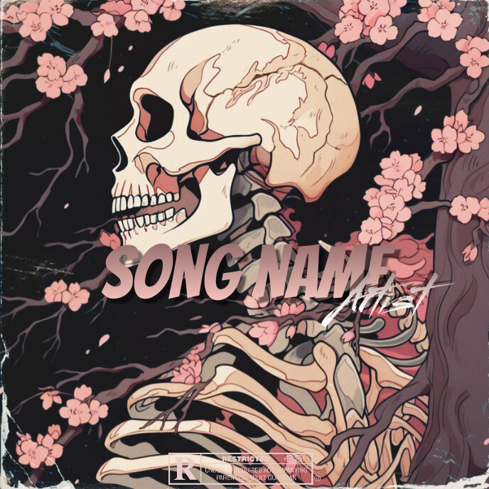 Skull Simple Album Cover Template | PosterMyWall