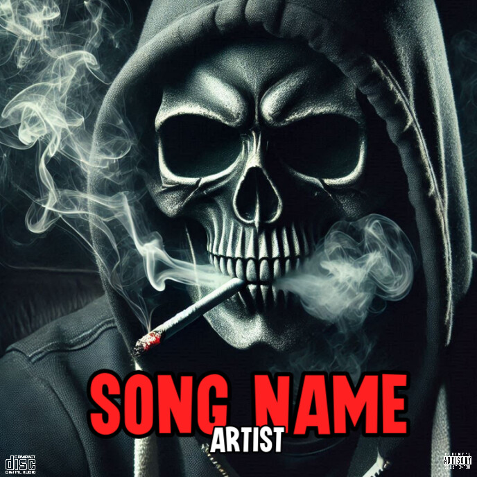 Copy of Skull Song Mixtape Album Cover | PosterMyWall