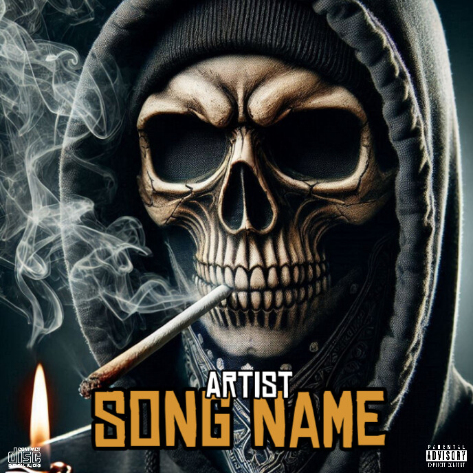 Skull Song Mixtape Album Cover Template | PosterMyWall