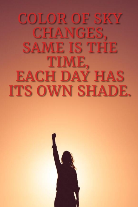 SKY AND SHADE QUOTE TEMPLATE | PosterMyWall